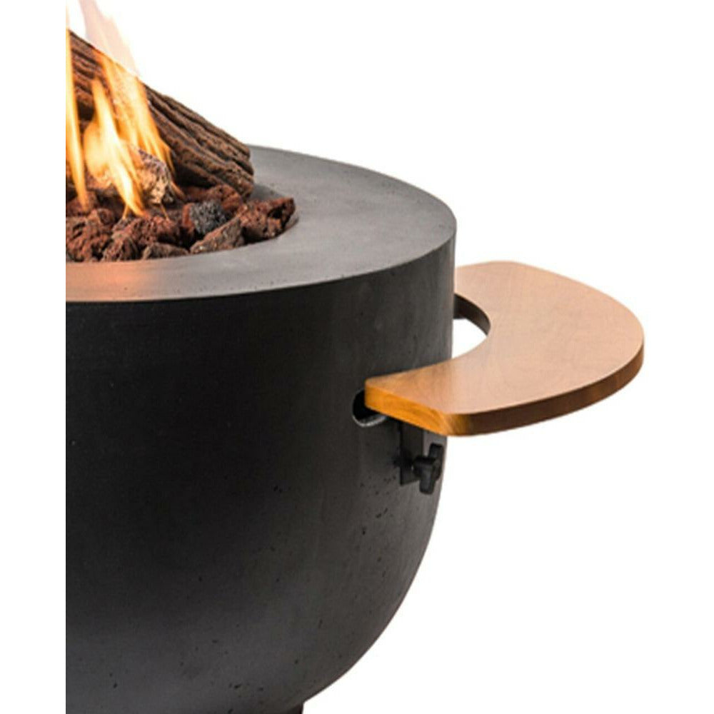 Happy Cocooning Gas Fired Round 61cm Fire Bowl Grey and Black – FirePit ...